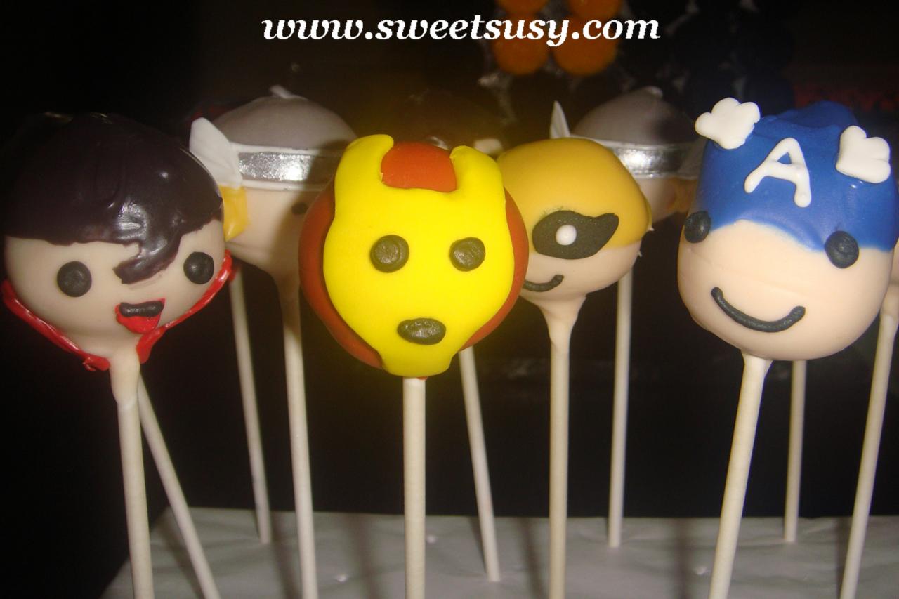 Iron Man Cake Pops